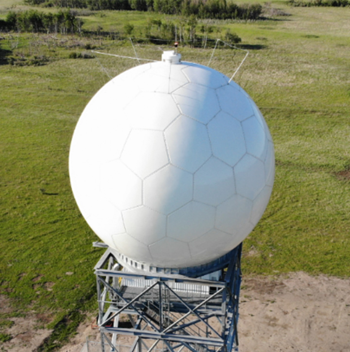 METEOR 1700S weather radar system installed at Radisson in Saskatchewan ...